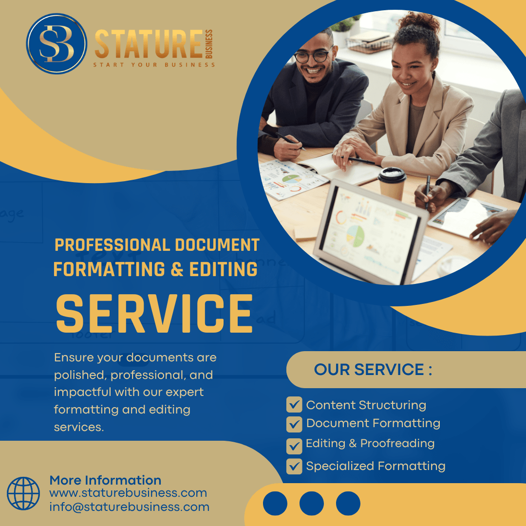 Professional Document Formatting & Editing Services - Stature Business